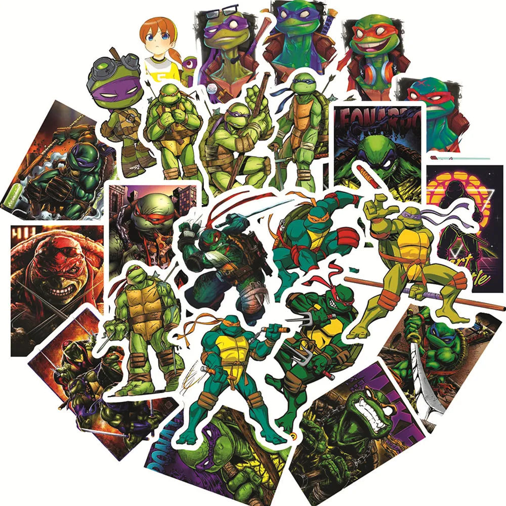 Pack Of 50 Kick-ass TMNT Appreciation Vinyl Stickers