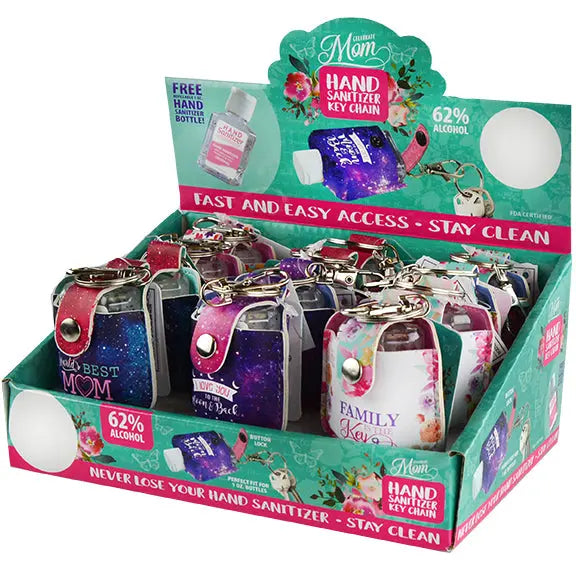 Mother's Day Hand Sanitizer Key Chain - 12 Pieces Per Retail Ready ...