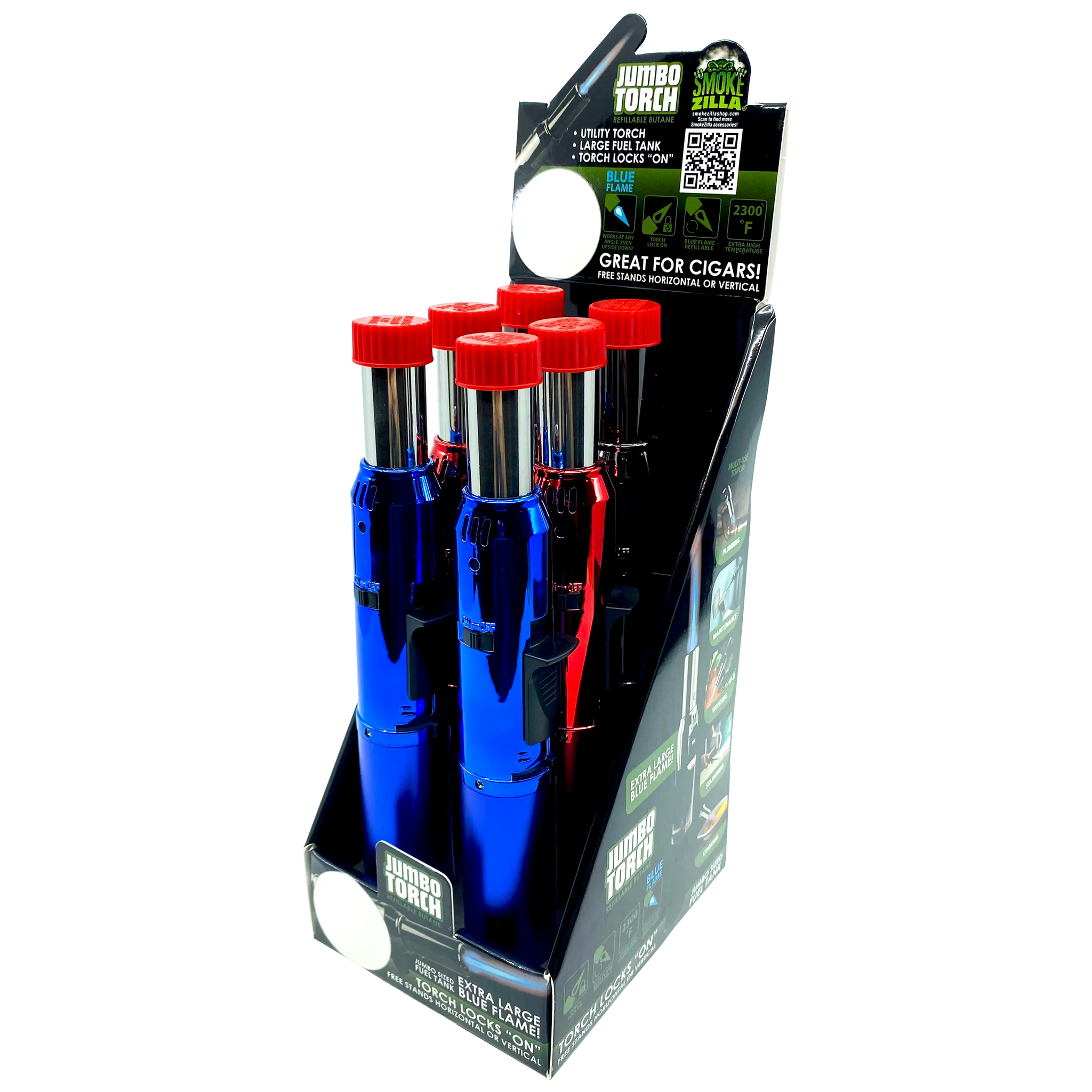 Jumbo Torch Stick Lighter - 6 Pieces Per Retail Ready Display 22382