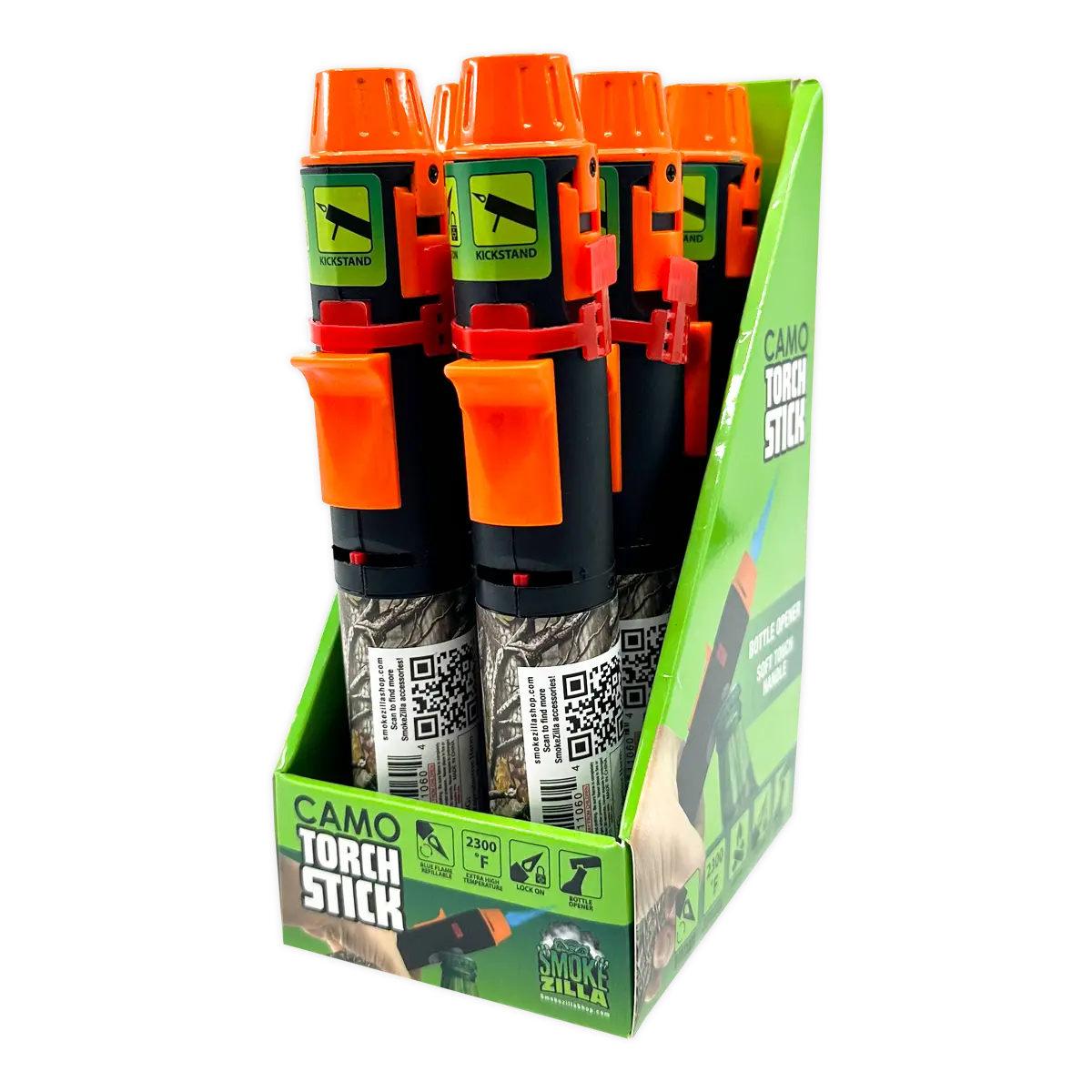 Camo Torch Stick Lighter- 6 Pieces Per Retail Ready Display 40304