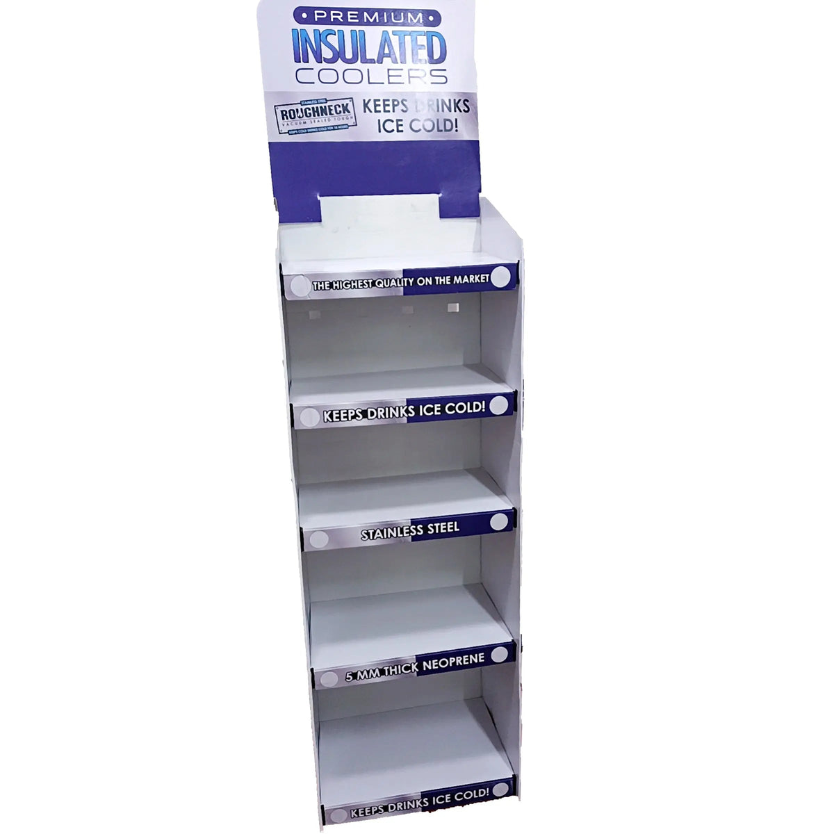 Merchandising Fixture - Corrugated Insulated Coolers Floor Display ONL