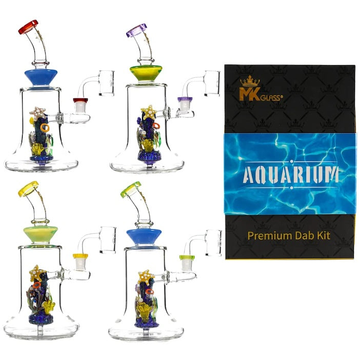 MK Glass Aquarium Rig | BDD Wholesale | Water Pipe | Smoking Accessories