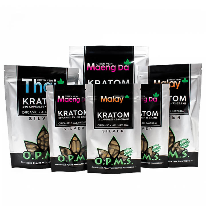 OPMS Kratom Capsule - Silver | BDD Wholesale | Kratom