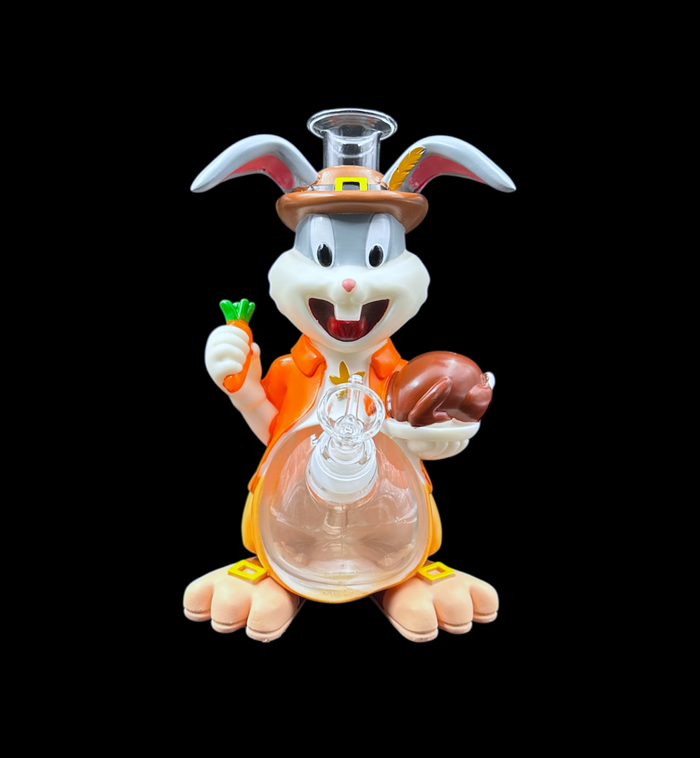 Glass Water Pipe - Pilgrim Rabbit (9") | BDD Wholesale | Water Pipes