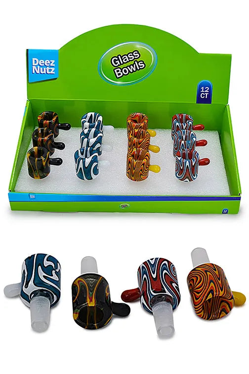 Deez Nutz Drip Paint Bowl w/ Handle (12 pcs) | BDD Wholesale | Smoking ...